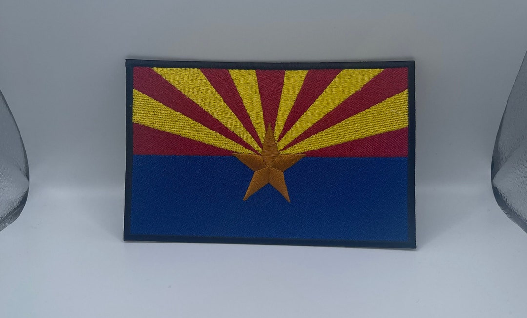 Arizona Flag Patch,embroidered Flag,arizona Flag Fully Embroidered ...