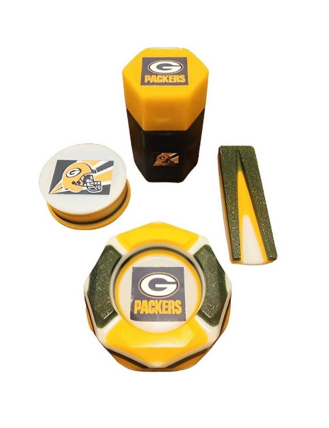 Green Bay Packers Resin Ashtray Set - Etsy