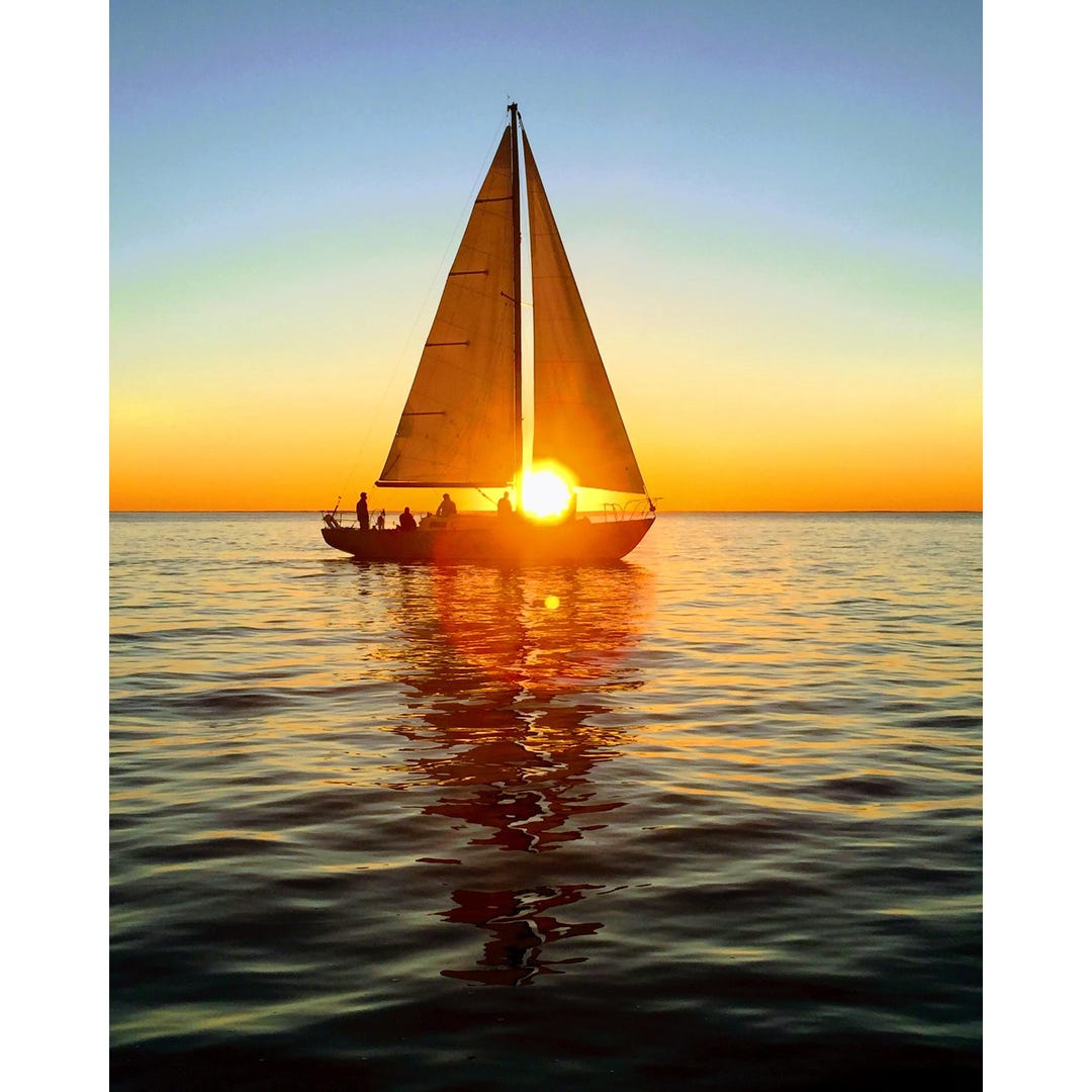 Sunset Sail, Door County, Wisconsin - Etsy