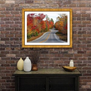 Swervy Road Fall Colors, Door County, Wisconsin - Etsy