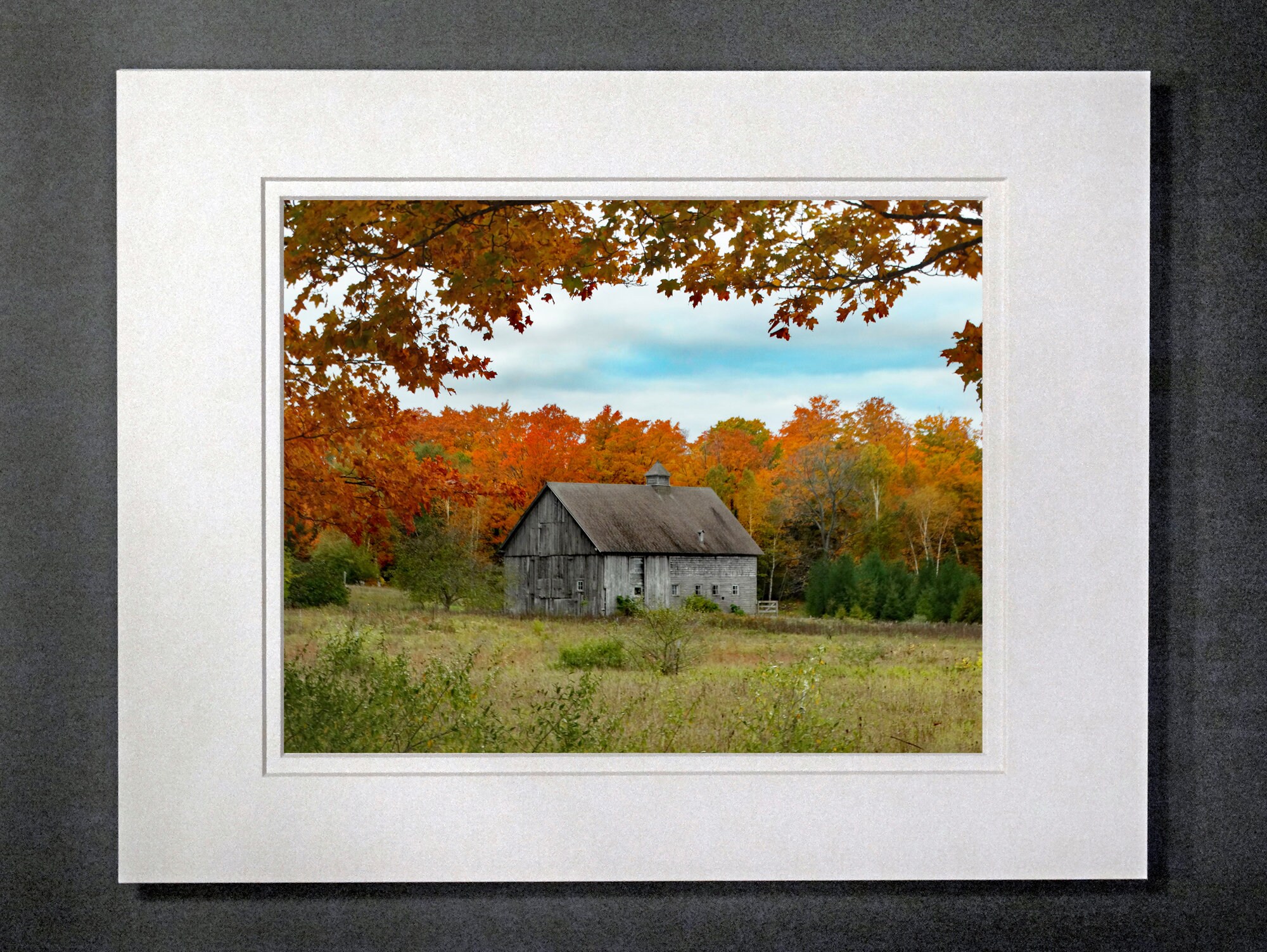 Grey Barn Fall Colors, Door County, Wisconsin - Etsy