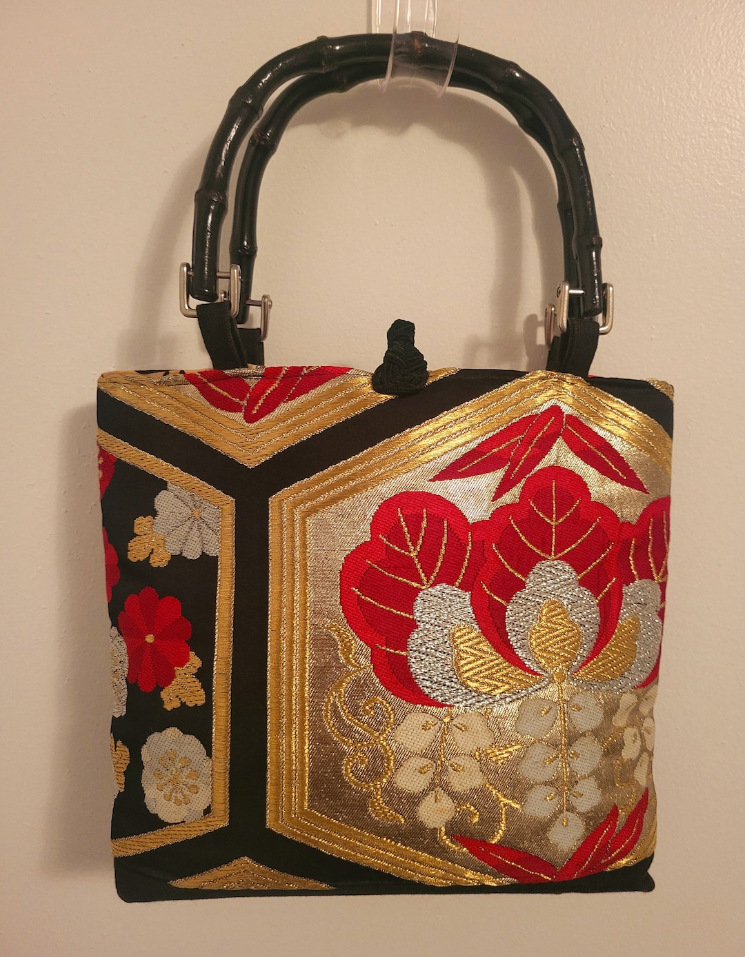 Vintage Musubi Japanese Kimono Bag - Etsy