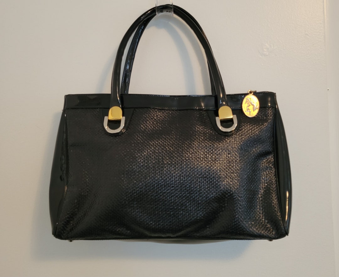 Classic Koret Black Handbag With Red Lining - Etsy
