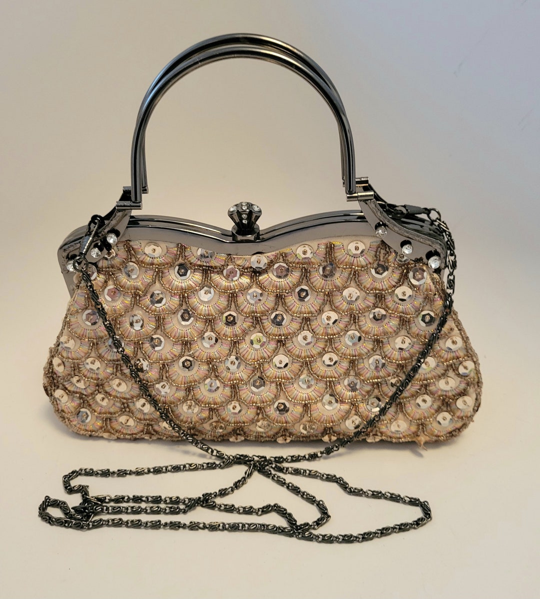 Very Special Iridescent Sequin Ecru Bag - Etsy