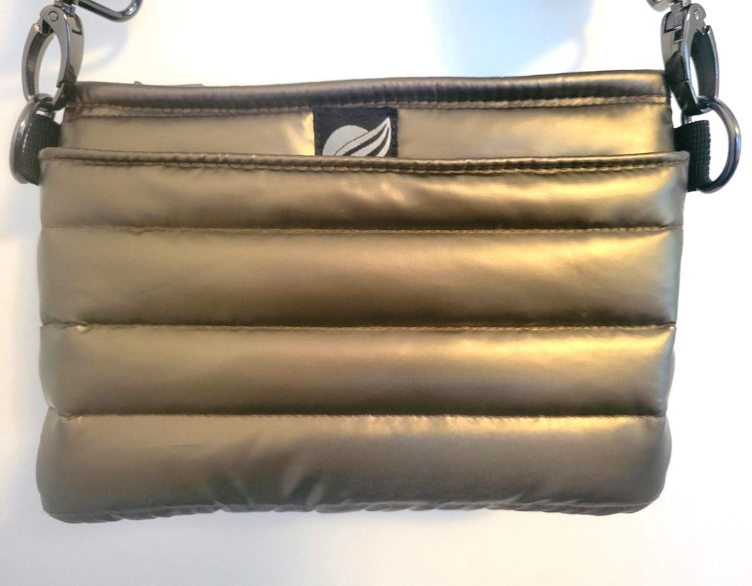 Think Rolyn Bronze Puffer Bag - Etsy