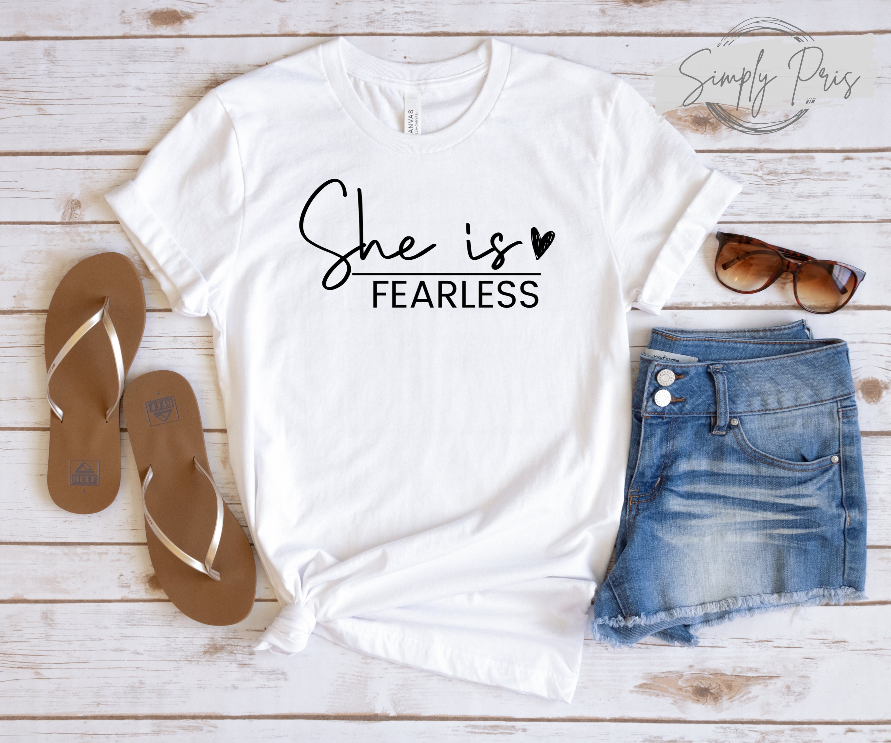 She is Fearless Shirt Manifesting Shirt Affirmation Shirt | Etsy