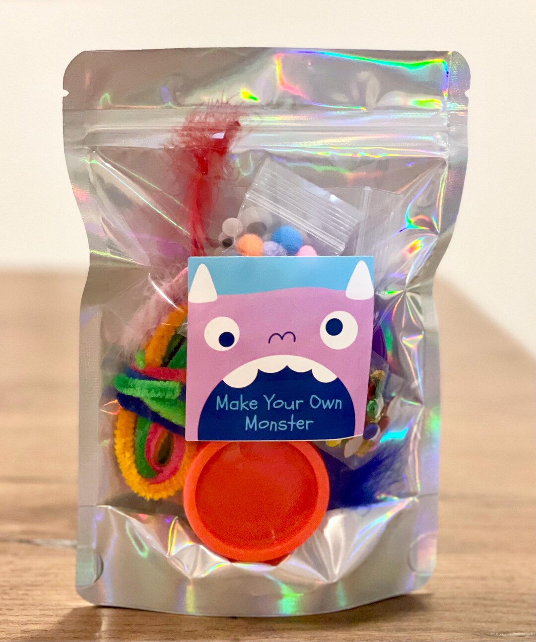 Personalized Make Your Own Monster Kit /party Favor / Treat Bag / Kid ...