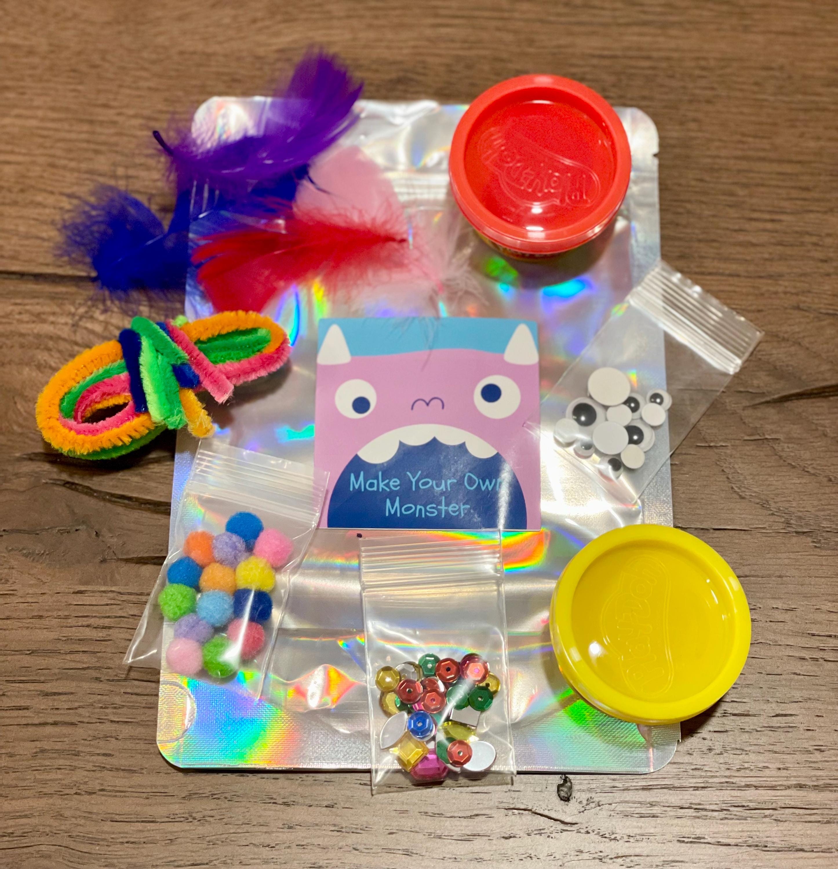 Personalized Make Your Own Monster Kit: Party Favor Treat Bag - Etsy