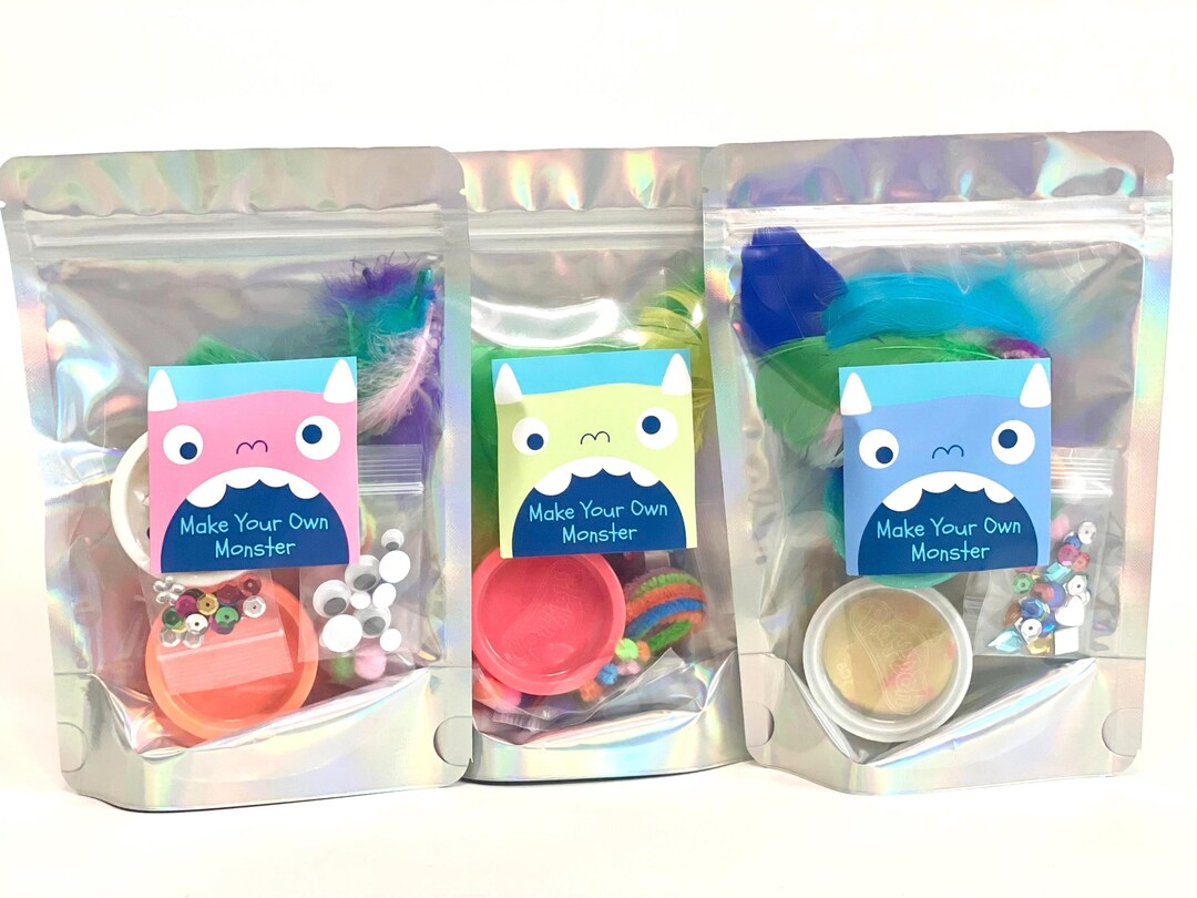 Personalized Make Your Own Monster Kit: Party Favor Treat Bag - Etsy