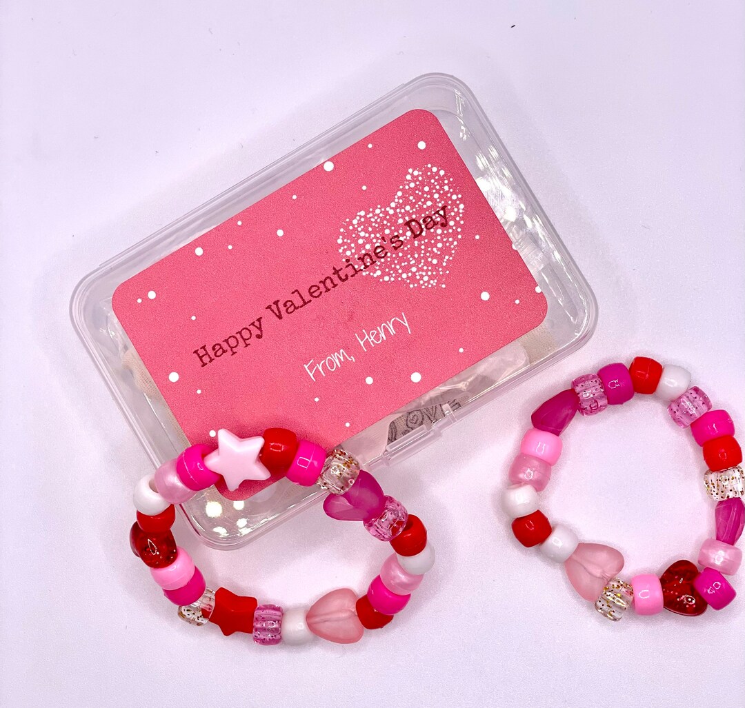 Valentines Day Favors / Make Your Own Bracelet Kit - Etsy