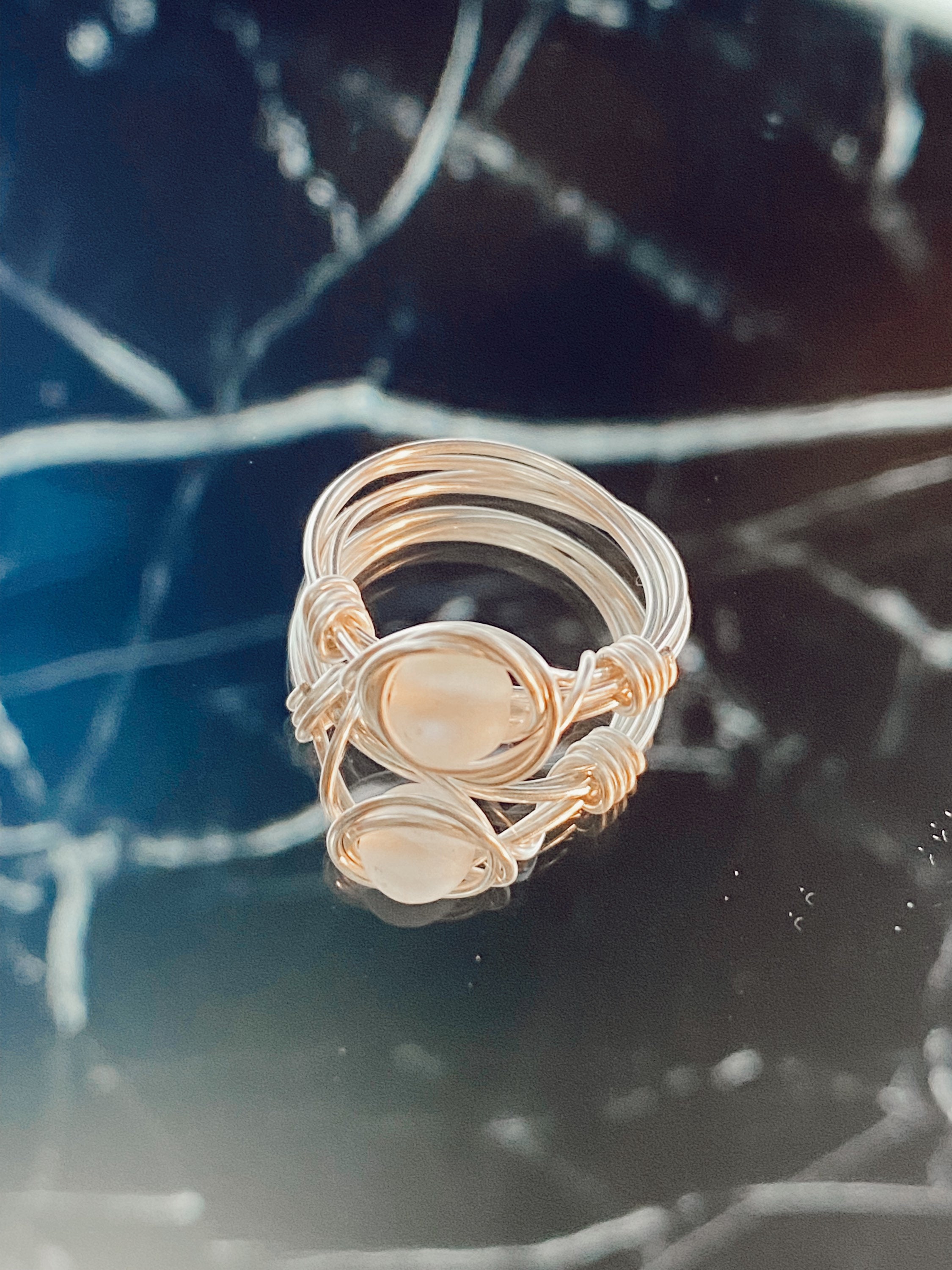 Mini Bead Holographic Wire Ring - Etsy.de