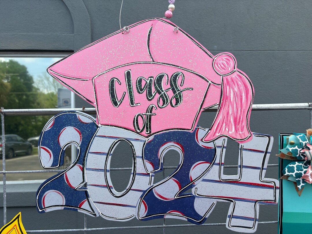 Graduation Cap Door Hanger, Class of Door Hanger - Etsy