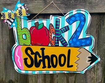Back to School Chalkboard First Day of School Countdown Sign School ...