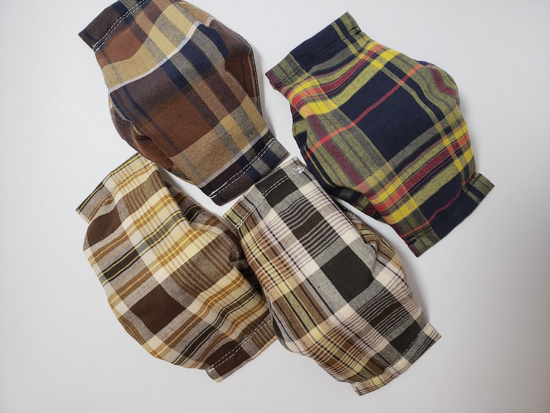 Origami 3D Mask | Checkered Mask | Comfortable Face Covering | - Etsy