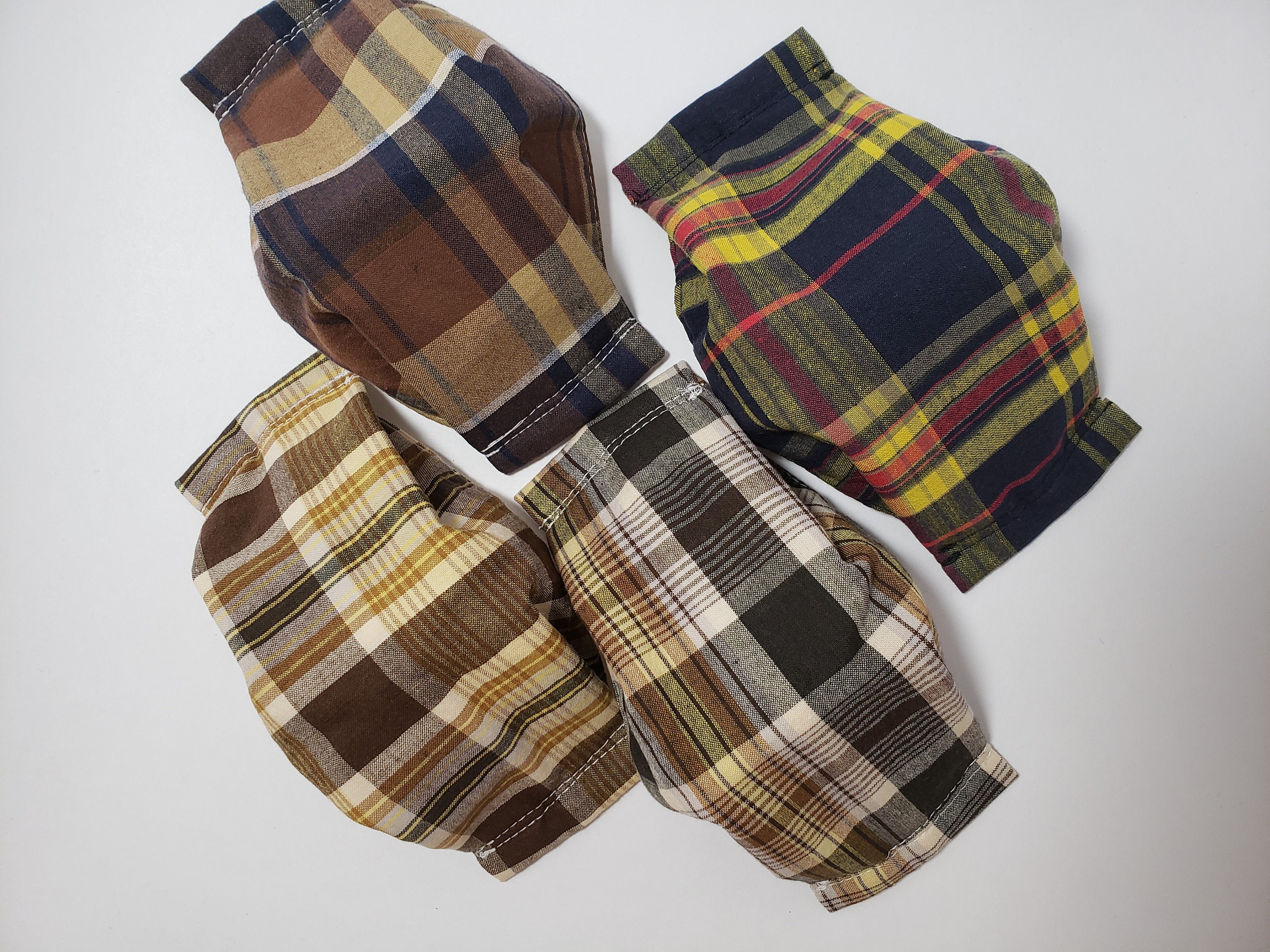 Origami 3D Mask | Checkered Mask | Comfortable Face Covering | - Etsy