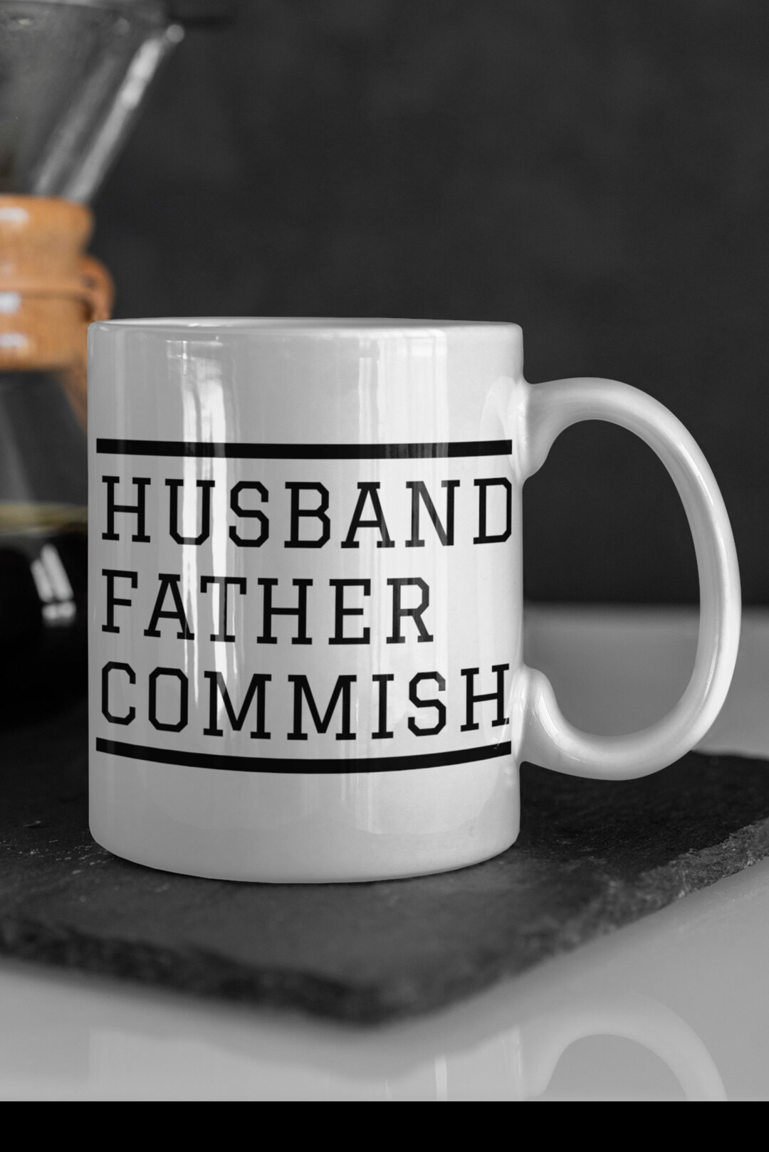 Husband Father Commish Mug - Funny Fantasy Football Coffee Tea Cup ...