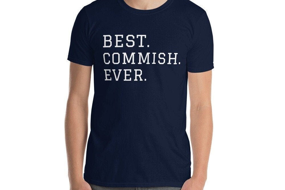 Funny Fantasy Football Commissioner T-shirt, Best. Commish. Ever ...