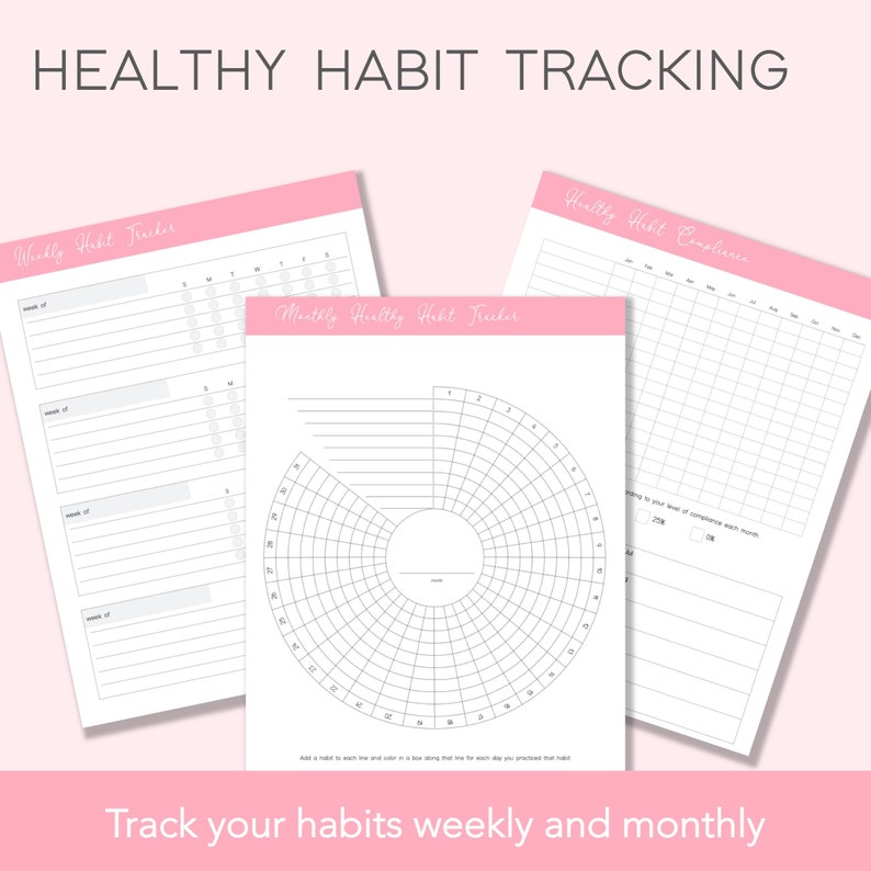 PRINTABLE Fitness Planner Workout Planner Weight Loss - Etsy