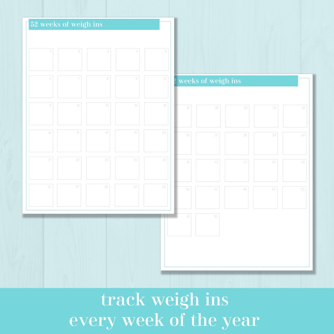 PRINTABLE Weight Loss Journal, Weight Loss Tracker, Fitness Journal ...