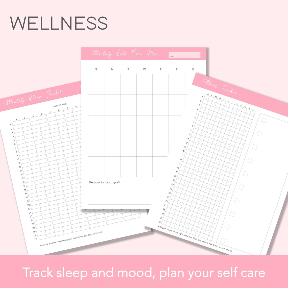 PRINTABLE Fitness Planner Workout Planner Weight Loss - Etsy