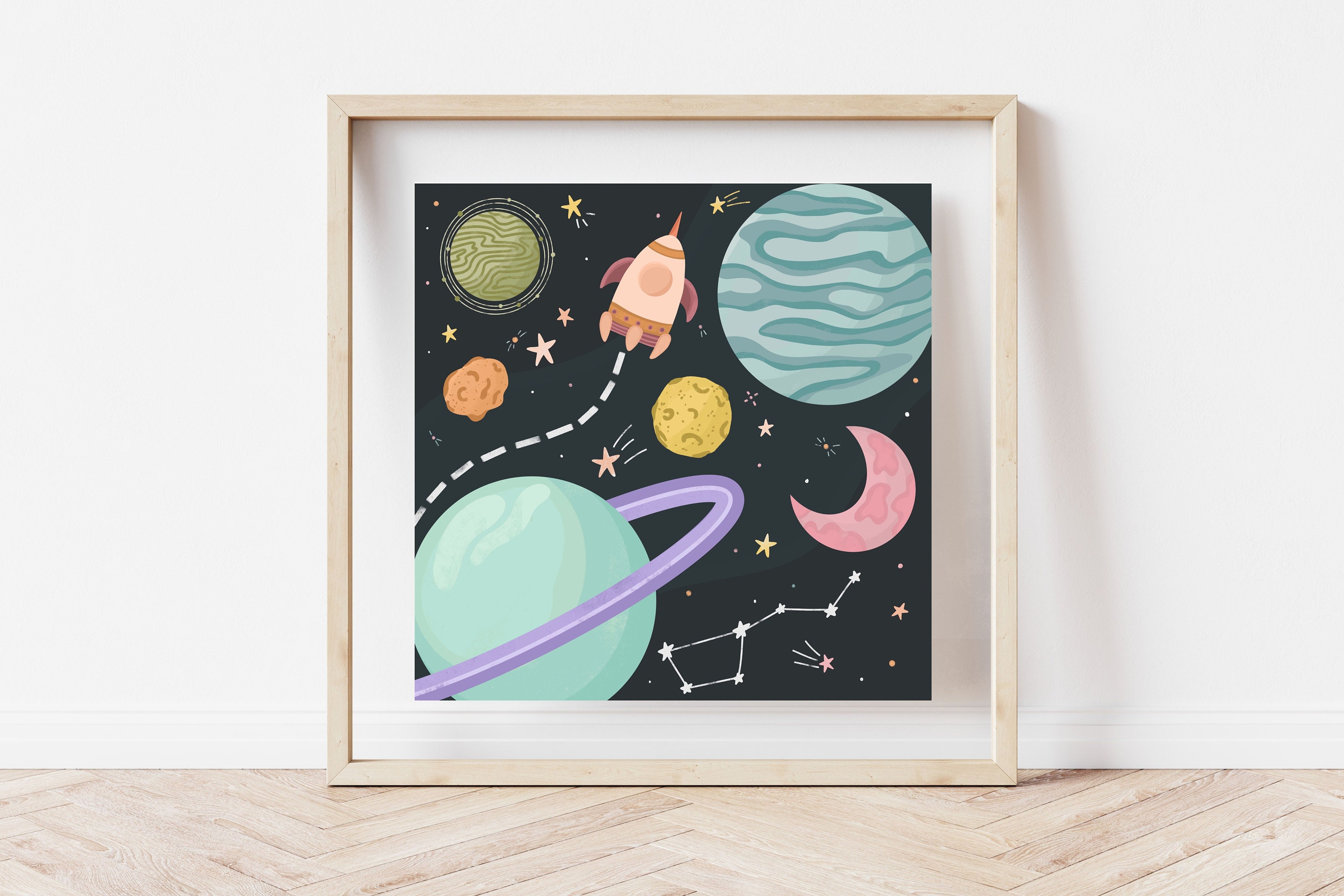 DIGITAL DOWNLOAD | Space Jam Doodle | Art Print | Space Art - Etsy