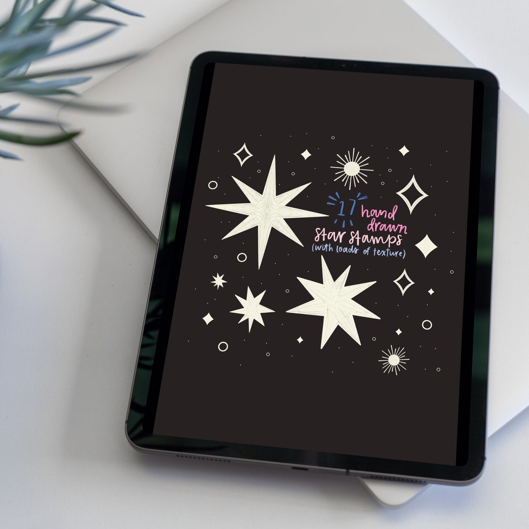 Procreate Sketchy Star Stamps / Digital Art Stamps / iPad Digital ...