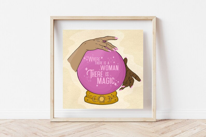 DIGITAL DOWNLOAD Women Are Magic Art Print Female Empowerment Art - Etsy