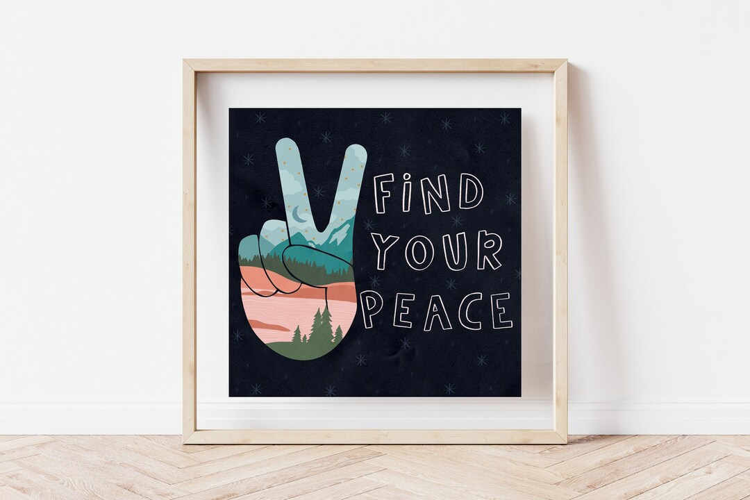 Printable Wall Art / Find Your Peace / National Park Inspired Art ...