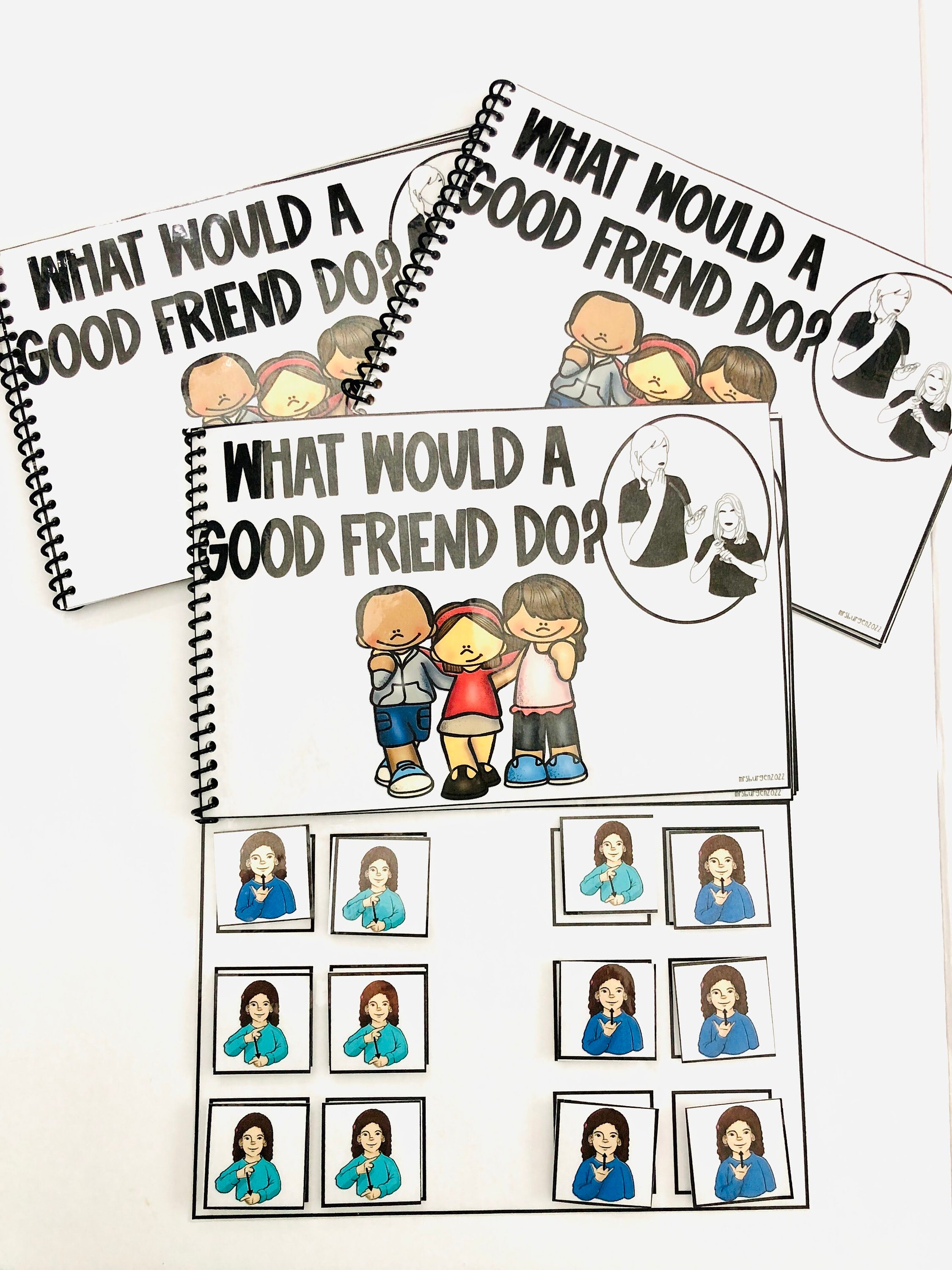 ASL Adapted Books Positive Behavior - I Am a Good Friend - Etsy