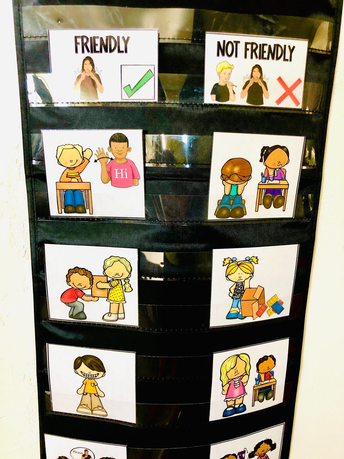 ASL Adapted Books Positive Behavior I Am Friendly - Etsy