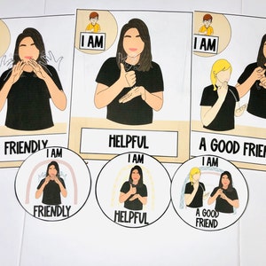 ASL Positive Affirmations for Kids - Etsy