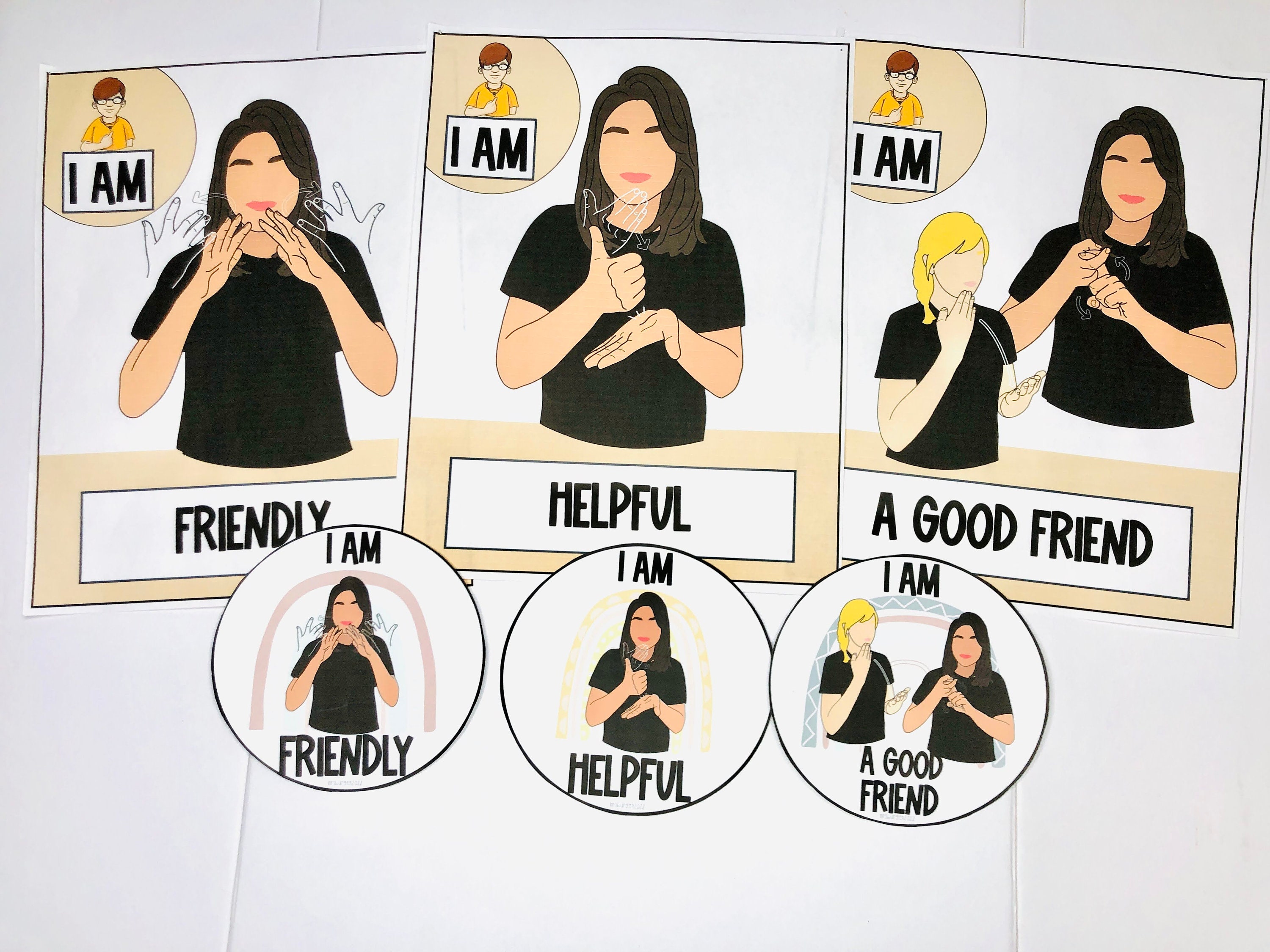 ASL Positive Affirmations for Kids - Etsy