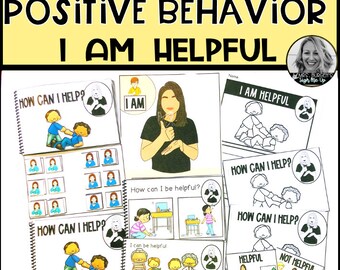 ASL Adapted Books Positive Behavior I Am Friendly - Etsy