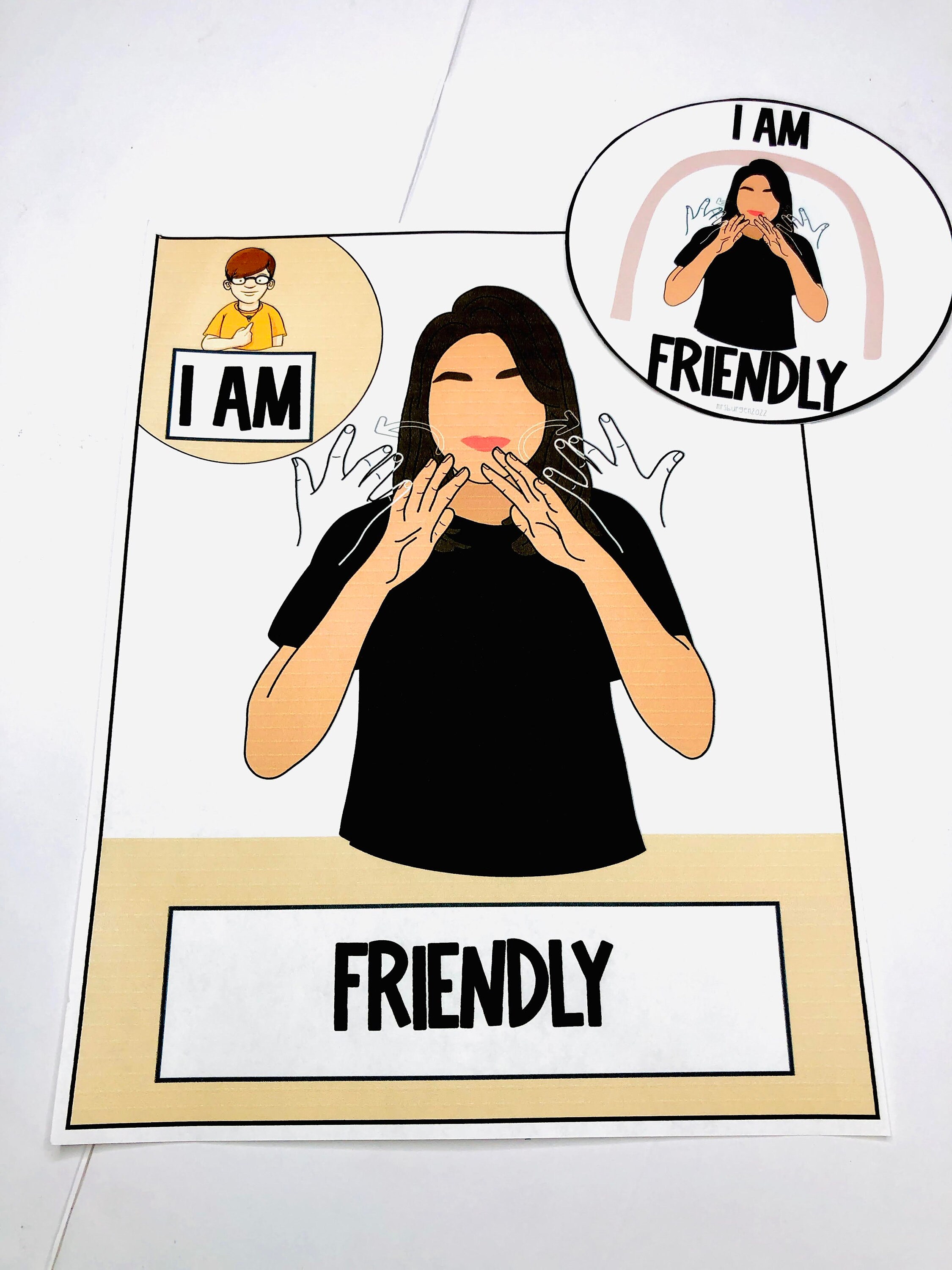 ASL Positive Affirmations for Kids - Etsy