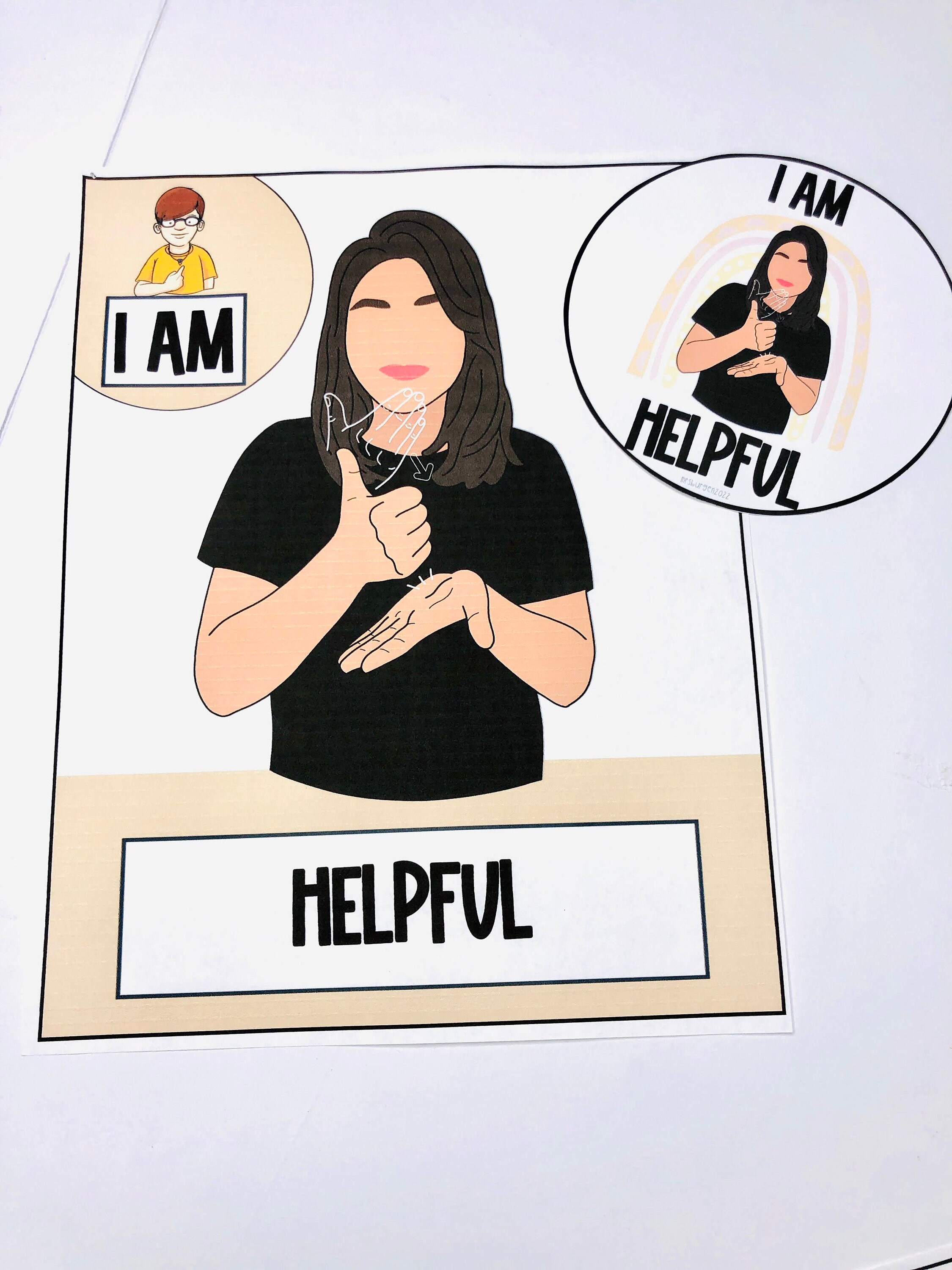 ASL Positive Affirmations for Kids - Etsy