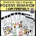 ASL Adapted Books Positive Behavior I Am Friendly - Etsy