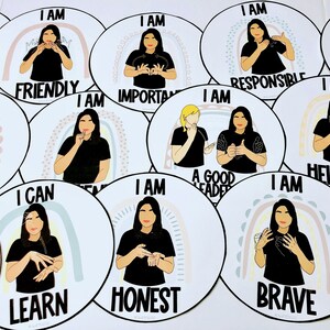 ASL Positive Affirmations for Kids - Etsy