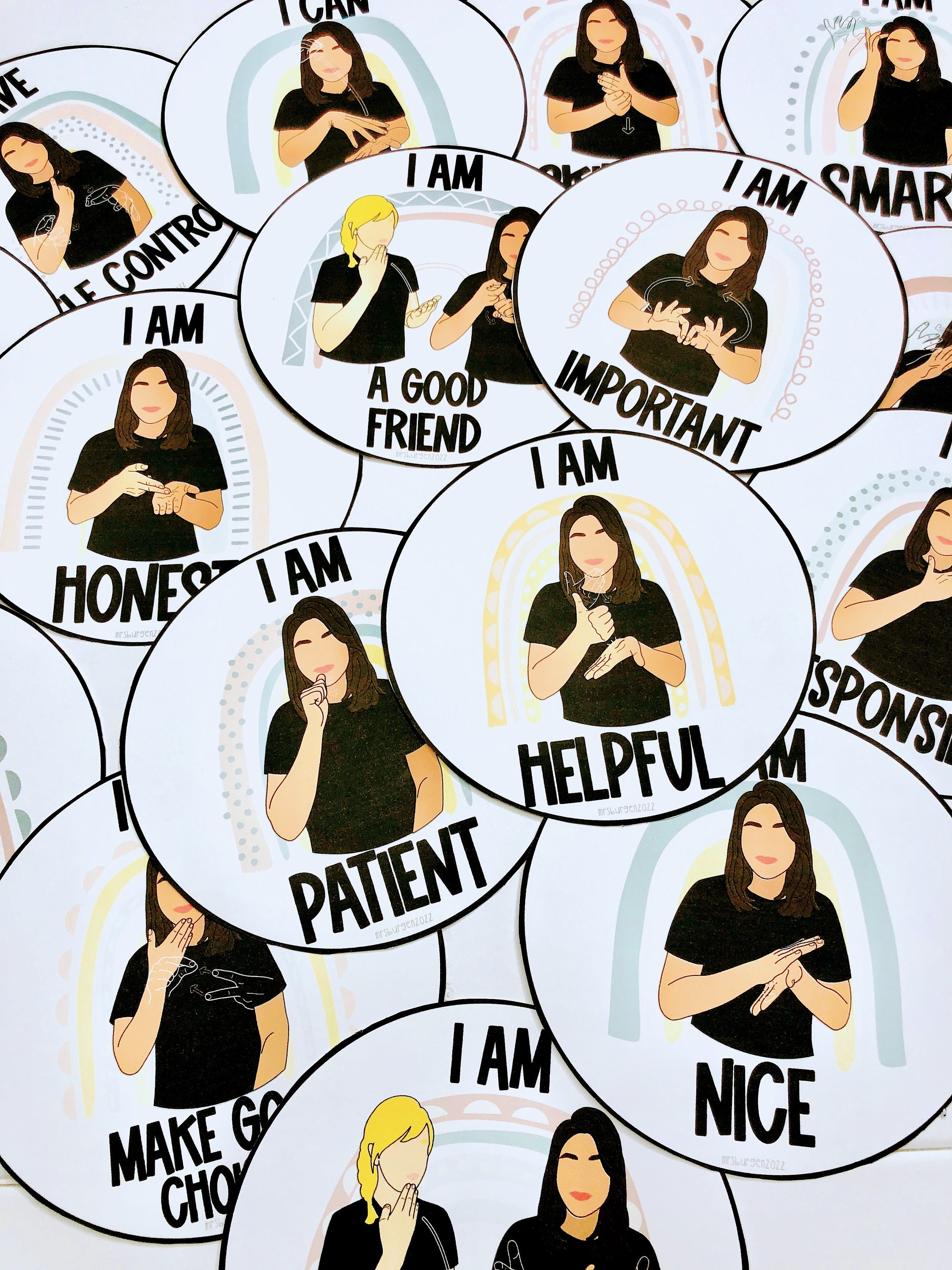 ASL Positive Affirmations for Kids - Etsy