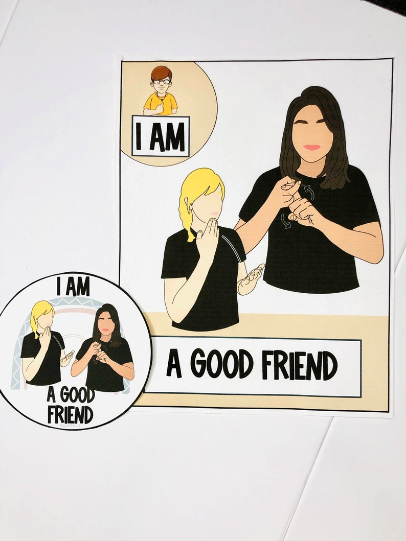 ASL Positive Affirmations for Kids - Etsy