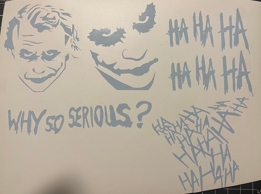 Joker Vinyl Stencil - Etsy