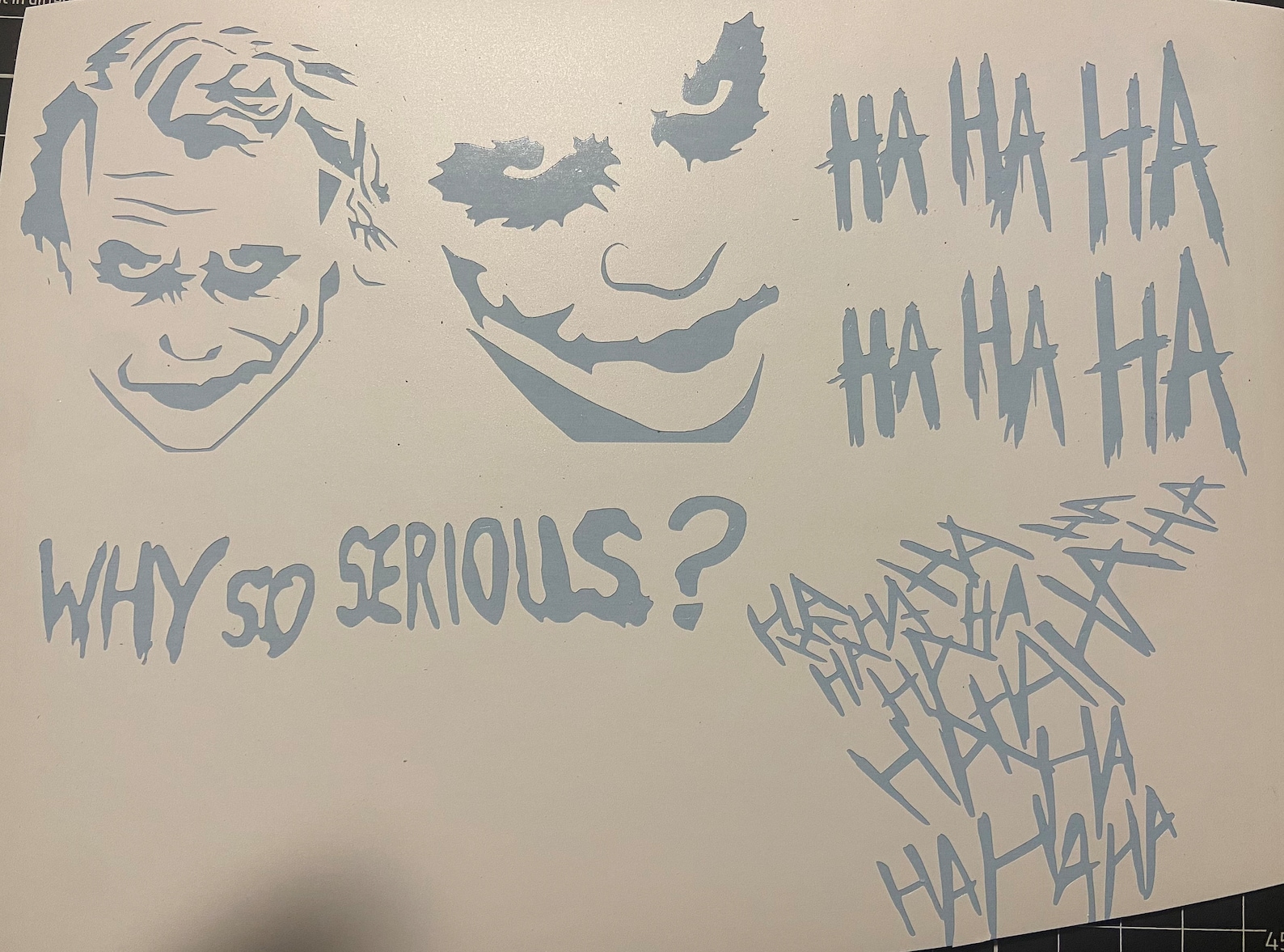 Joker Vinyl Stencil - Etsy