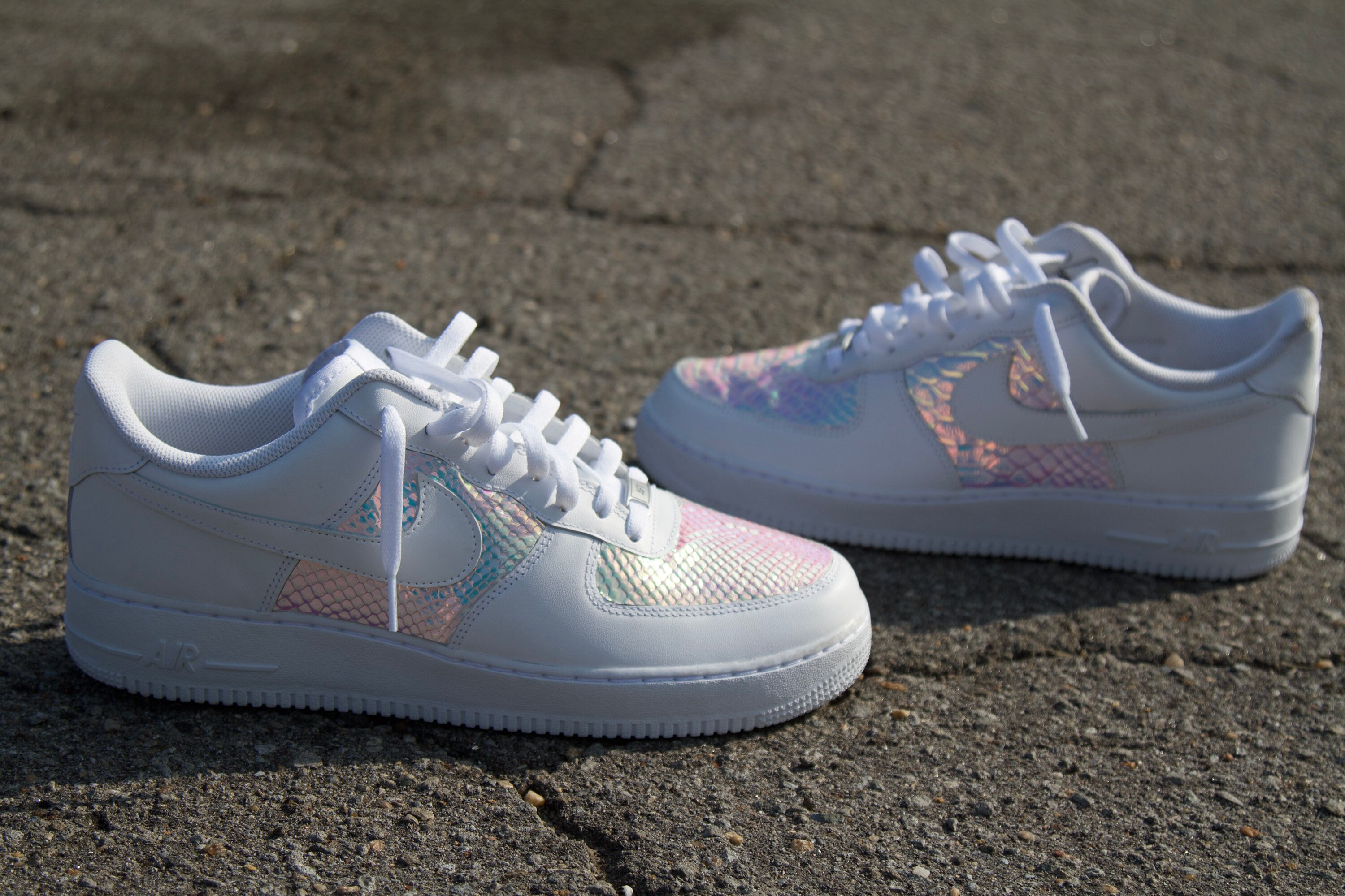 Custom Color Shifting Snake Skin Air Force 1’s - Etsy