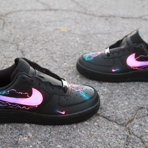 Custom Rainbow Lightning AF1 - Etsy