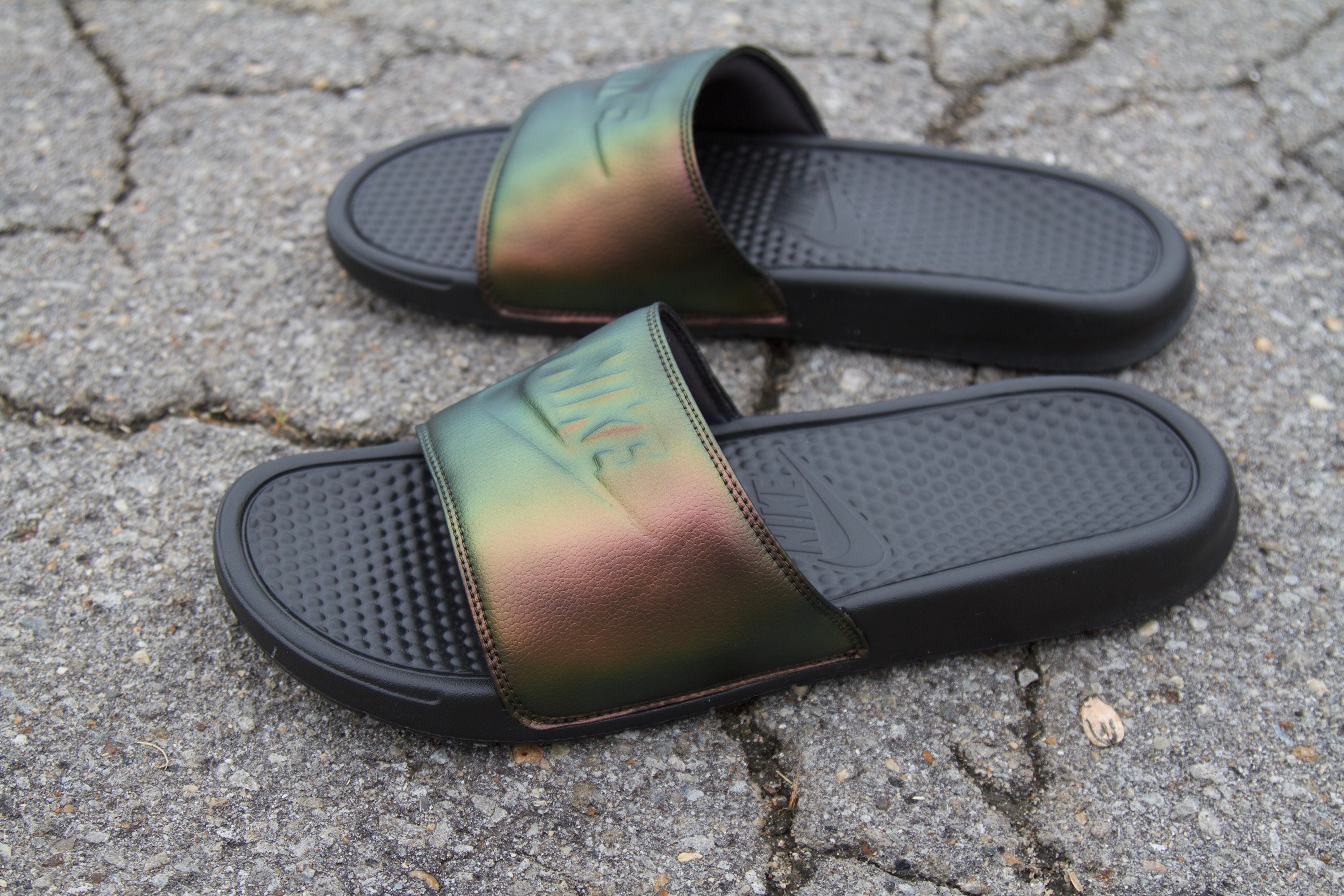 Custom Color Shifting Nike Slides - Etsy