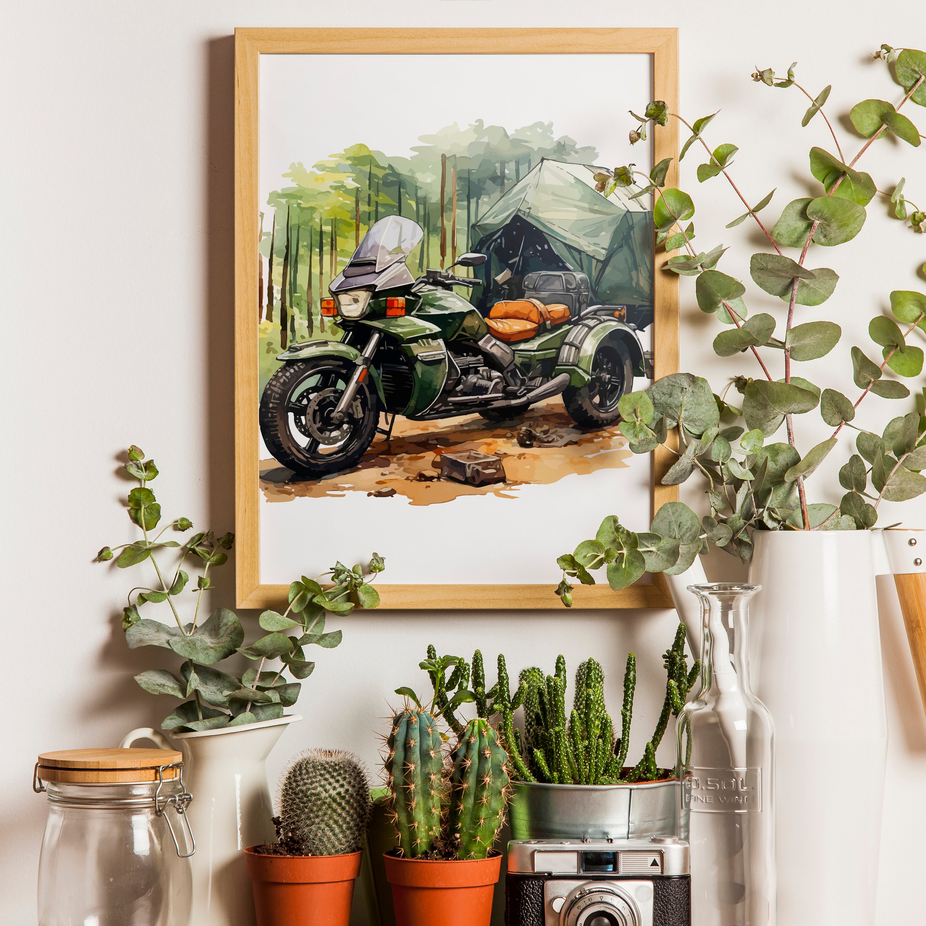 Trike Motorcycle Watercolor Clipart, Trike Bikes, Three Wheel ...