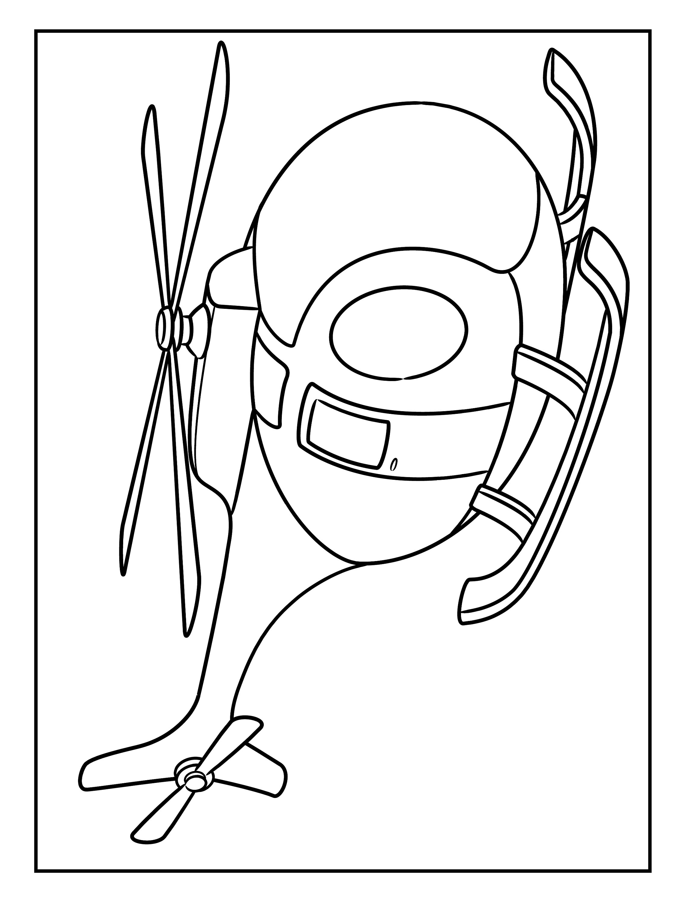 Airplane Coloring Pages for Kids ,military Plane, Biplane Coloring Book ...