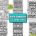 Funny Back Surgery Coloring Pages: 33 Illustrations (digital Download ...