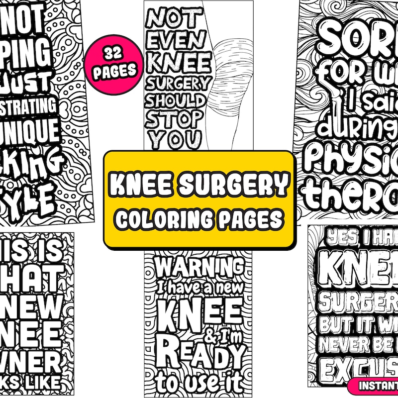 Knee Surgery Svg - Etsy