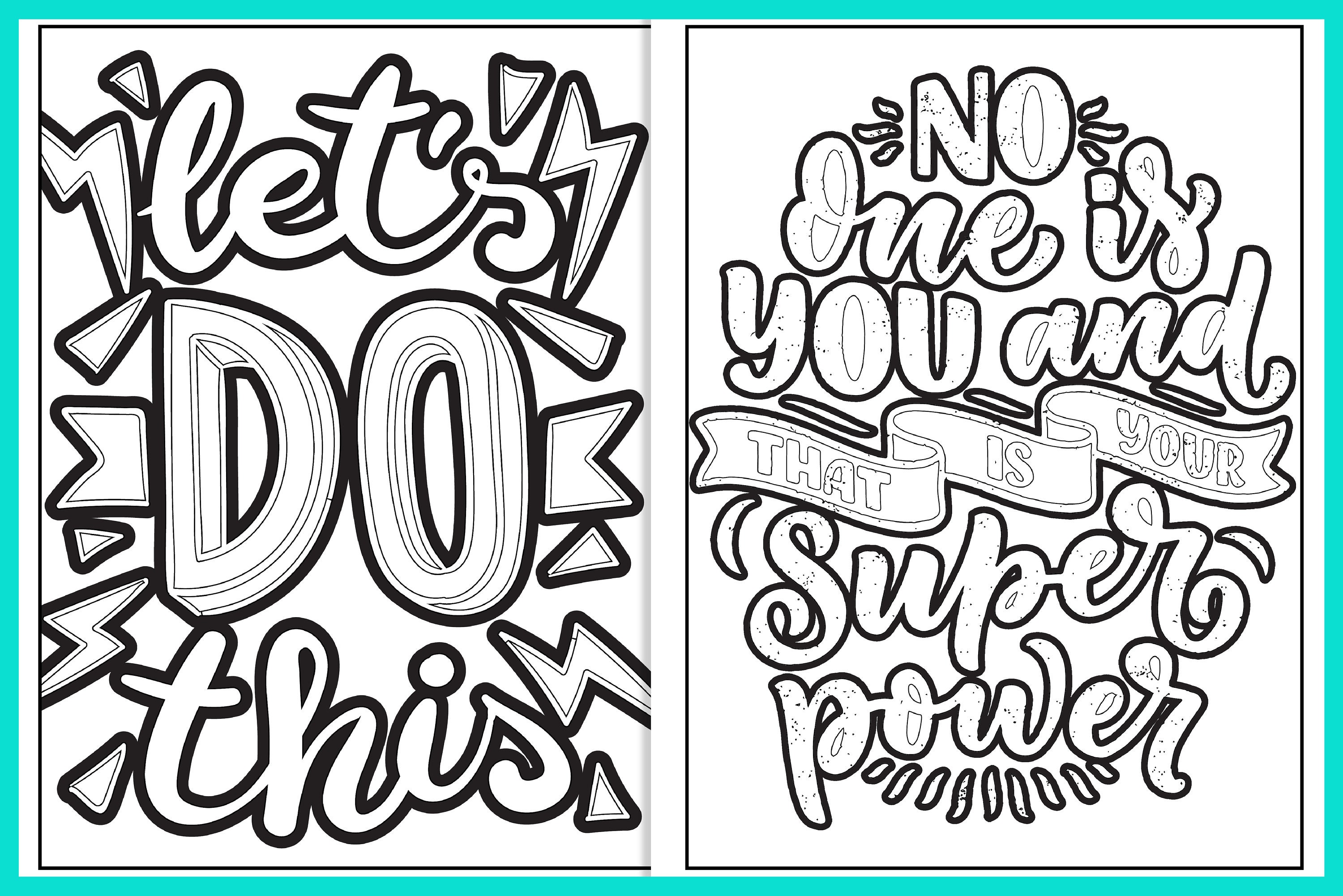 Motivation Recovery Quote Coloring Pages, Cheerful Inspiring Sayings ...