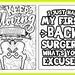 Funny Back Surgery Coloring Pages: 33 Illustrations (digital Download ...